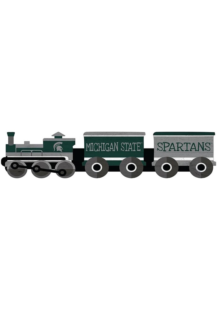 Michigan State Spartans Train Cutout Sign GREEN - 326206292