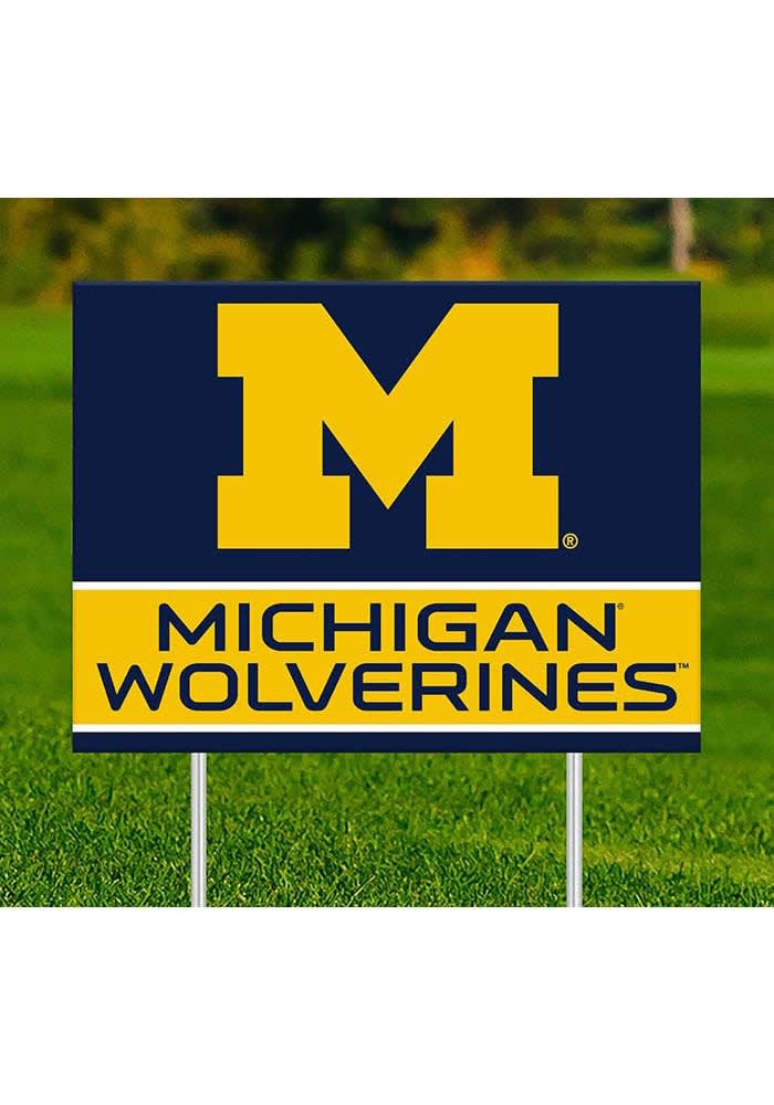 Michigan Wolverines BLUE Team Yard Sign - 326206529