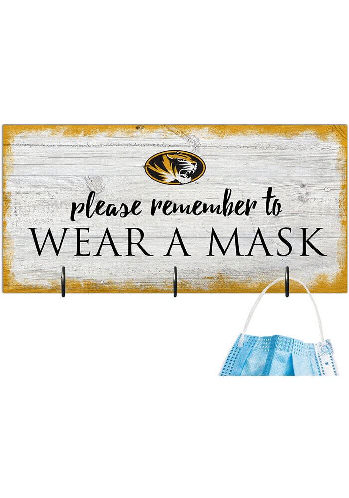 Missouri Tigers Please Wear Your Mask Sign BLACK - 326207070