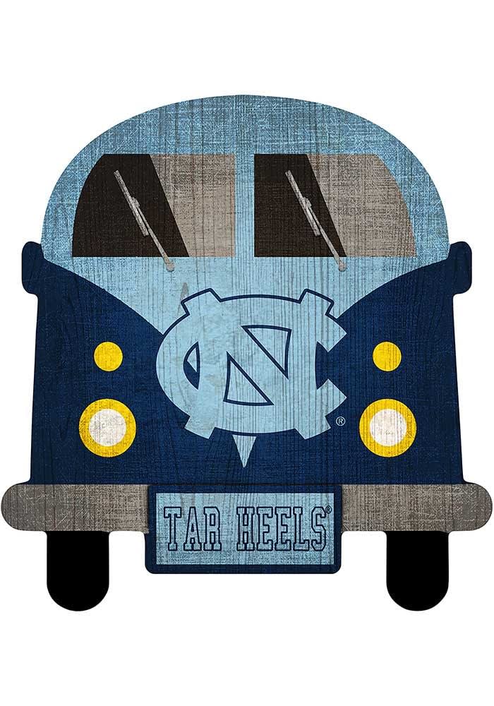 North Carolina Tar Heels Team Bus Sign BLUE - 326207329