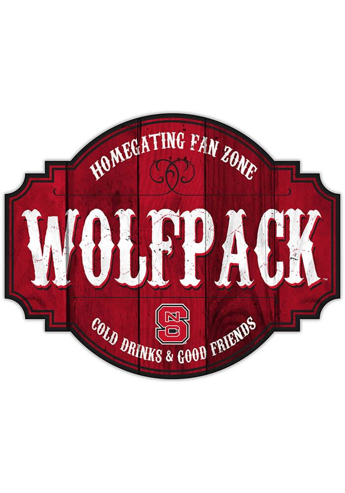 NC State Wolfpack 12 Inch Homegating Tavern Sign RED - 326207842