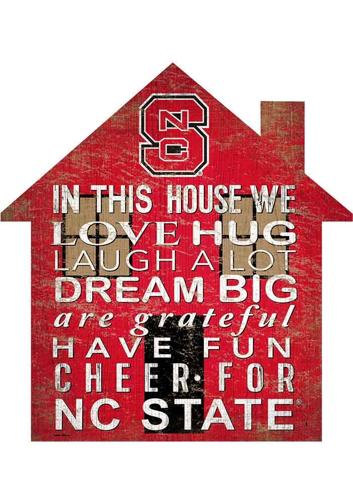 NC State Wolfpack 12 inch House Sign RED - 326207862