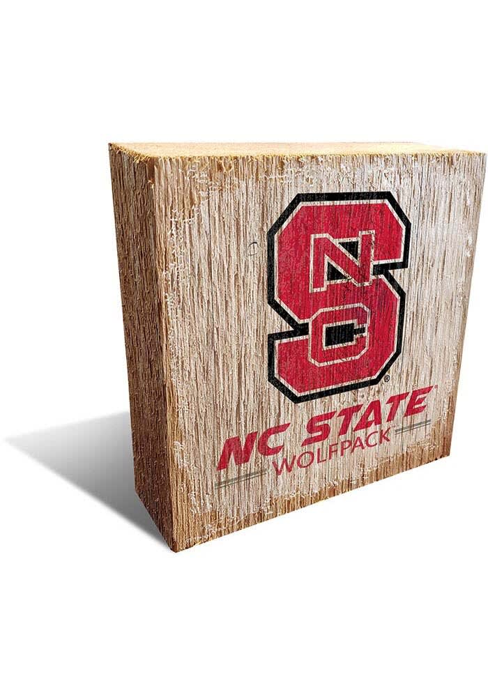 NC State Wolfpack Logo Block Sign RED - 326207876