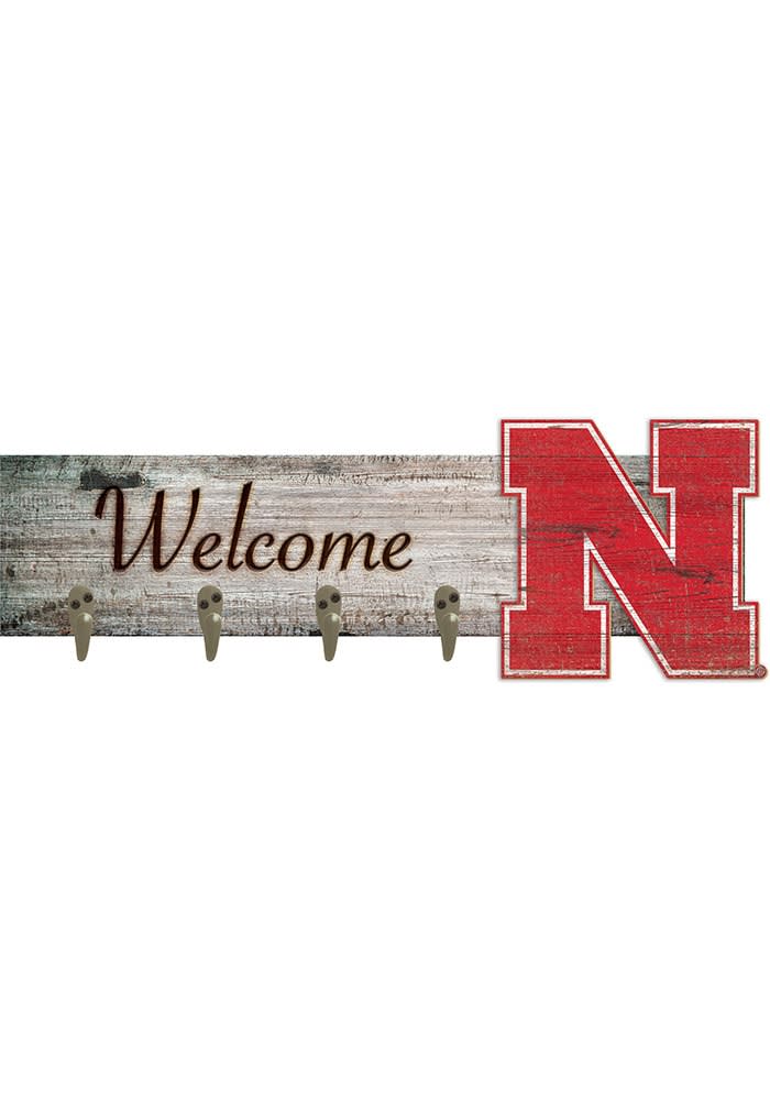 Nebraska Cornhuskers Red Coat Hanger Sign - 326208224