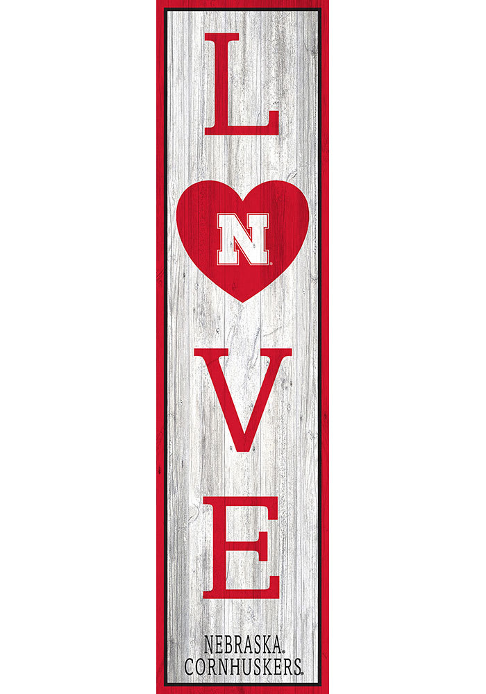 Nebraska Cornhuskers Red 48 Inch Love Leaner Sign - 326208275