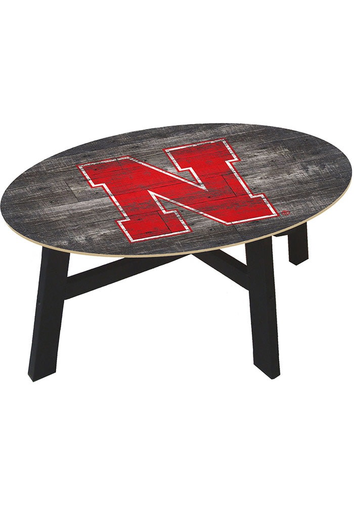 Nebraska Cornhuskers Red Distressed Wood Coffee Table - 326208291