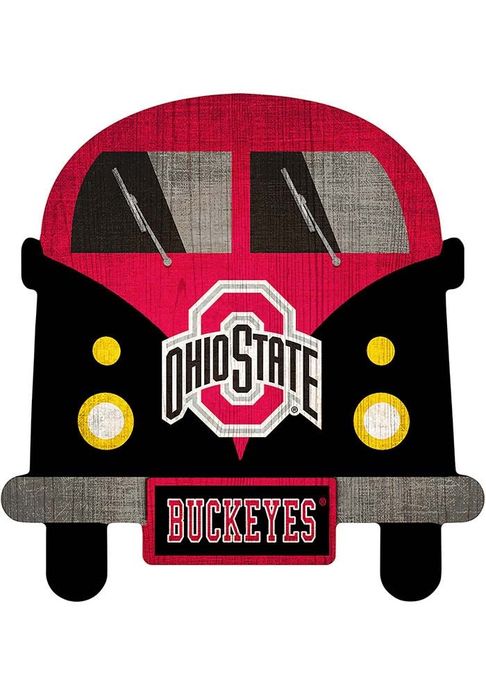 Ohio State Buckeyes Red Team Bus Sign - 326208387