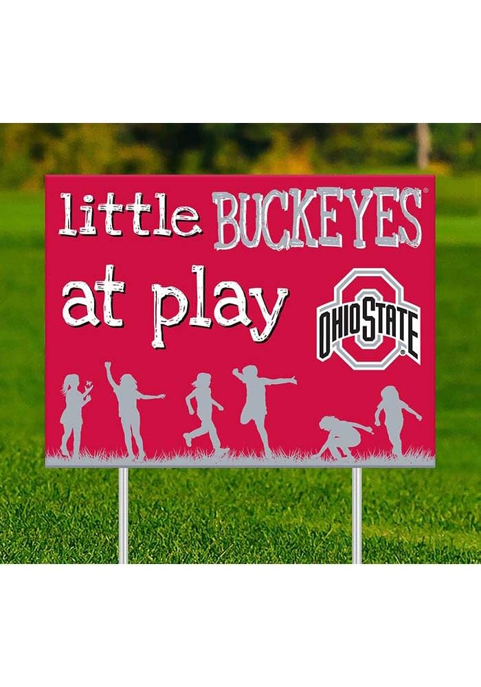 Ohio State Buckeyes Red Little Fans at Play Yard Sign - 326208405