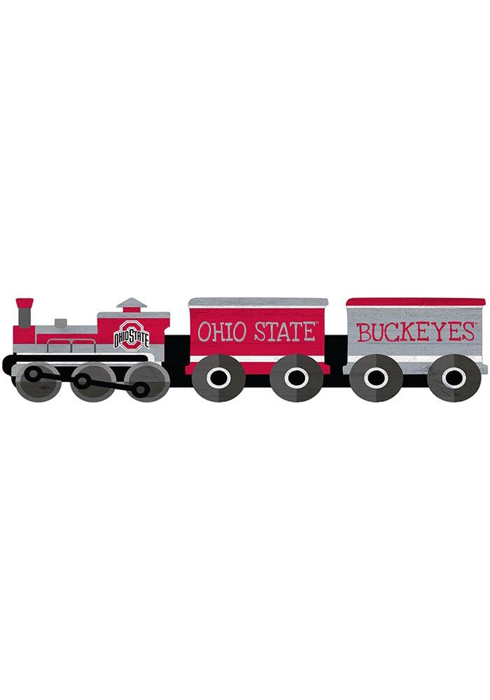 Ohio State Buckeyes Red Train Cutout Sign - 326208438