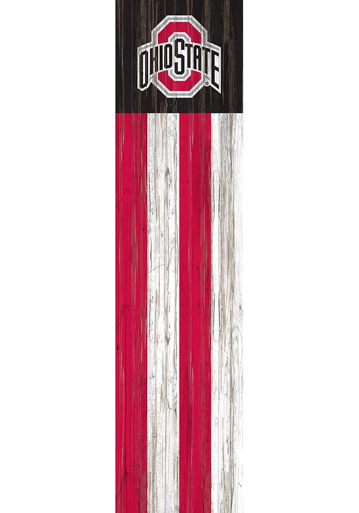 Ohio State Buckeyes 24 Inch Flag Leaner Sign Red - 326208445