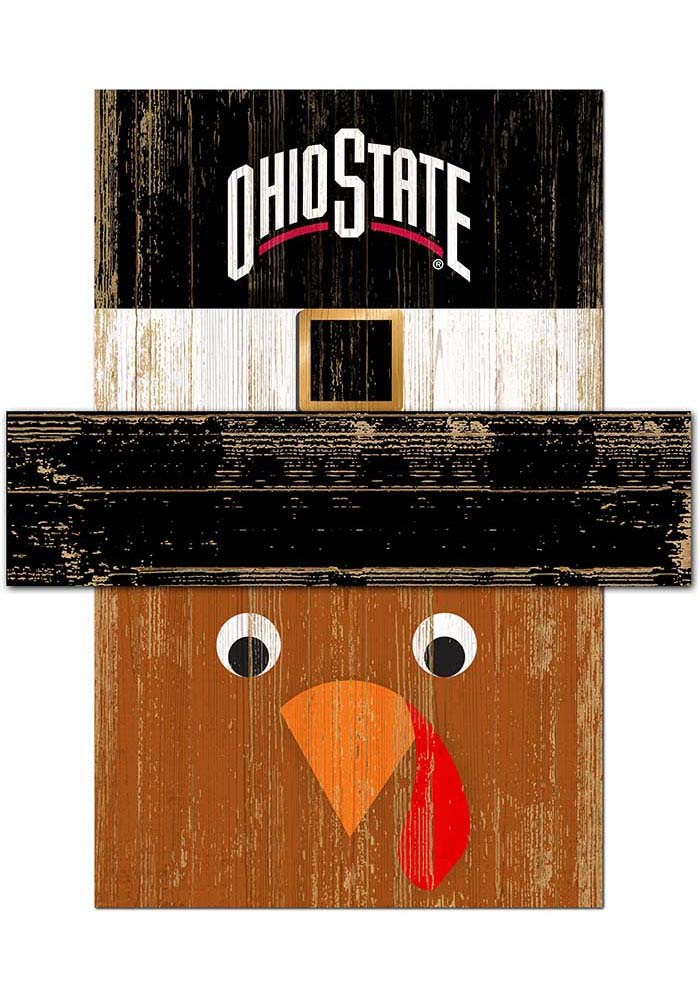Ohio State Buckeyes Turkey Head Sign Red - 326208484