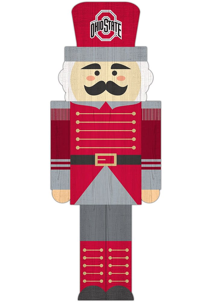 Ohio State Buckeyes 31 Inch Nutcracker Leaner Sign Red - 326208501