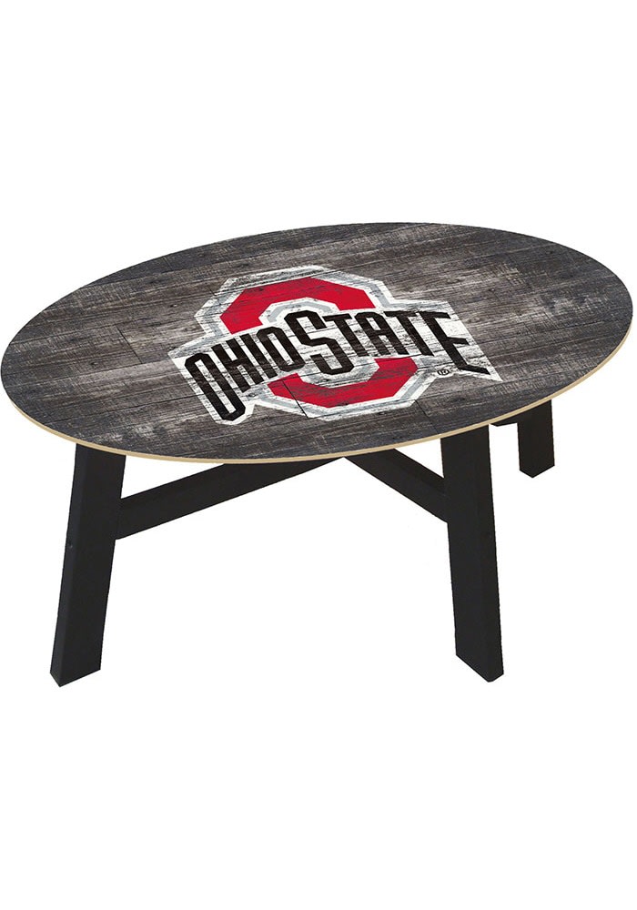 Ohio State Buckeyes Distressed Wood Red Coffee Table - 326208547