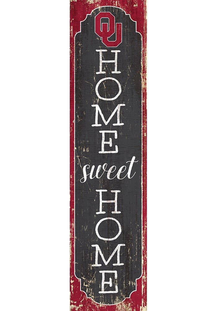 Oklahoma Sooners 24 Inch Home Sweet Home Leaner Sign Red - 326208695