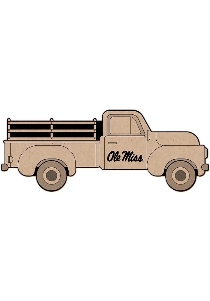 Ole Miss Rebels Truck Coloring Sign Blue - 326209095
