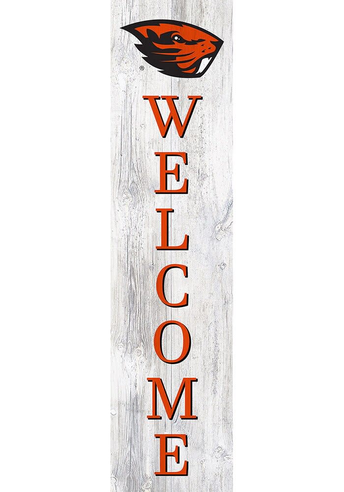 Oregon State Beavers 48 Inch Welcome Leaner Sign ORANGE - 326209583