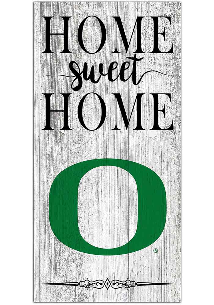 Oregon Ducks Home Sweet Home Whitewashed Sign GREEN - 326209602
