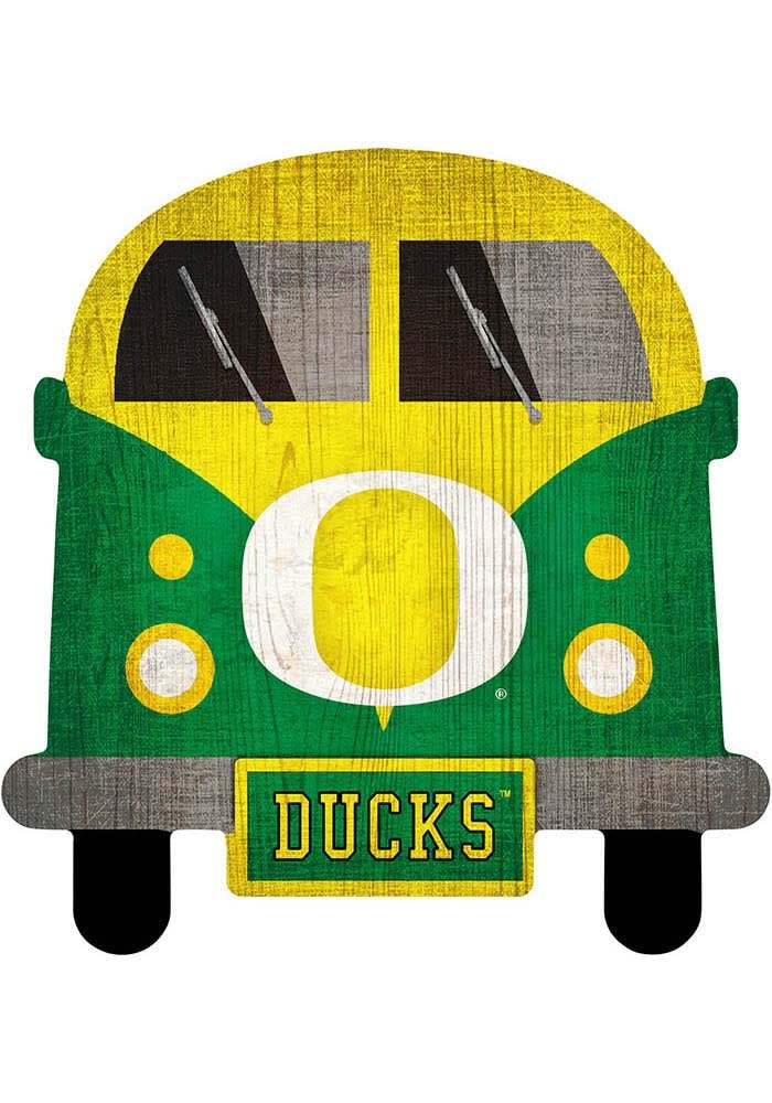 Oregon Ducks Team Bus Sign GREEN - 326209706