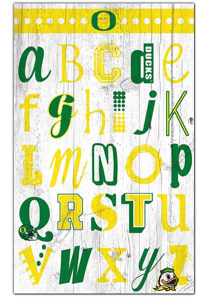 Oregon Ducks GREEN Alphabet Sign - 326209792