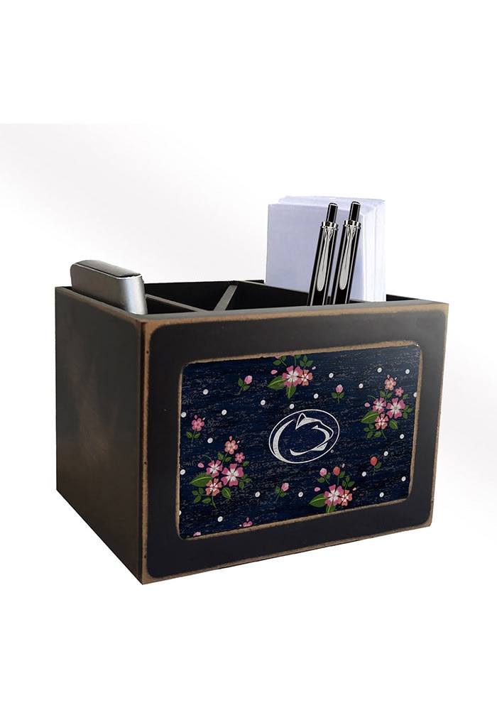 Penn State Nittany Lions BLUE Floral Desktop Organizer Desk Accessory ...