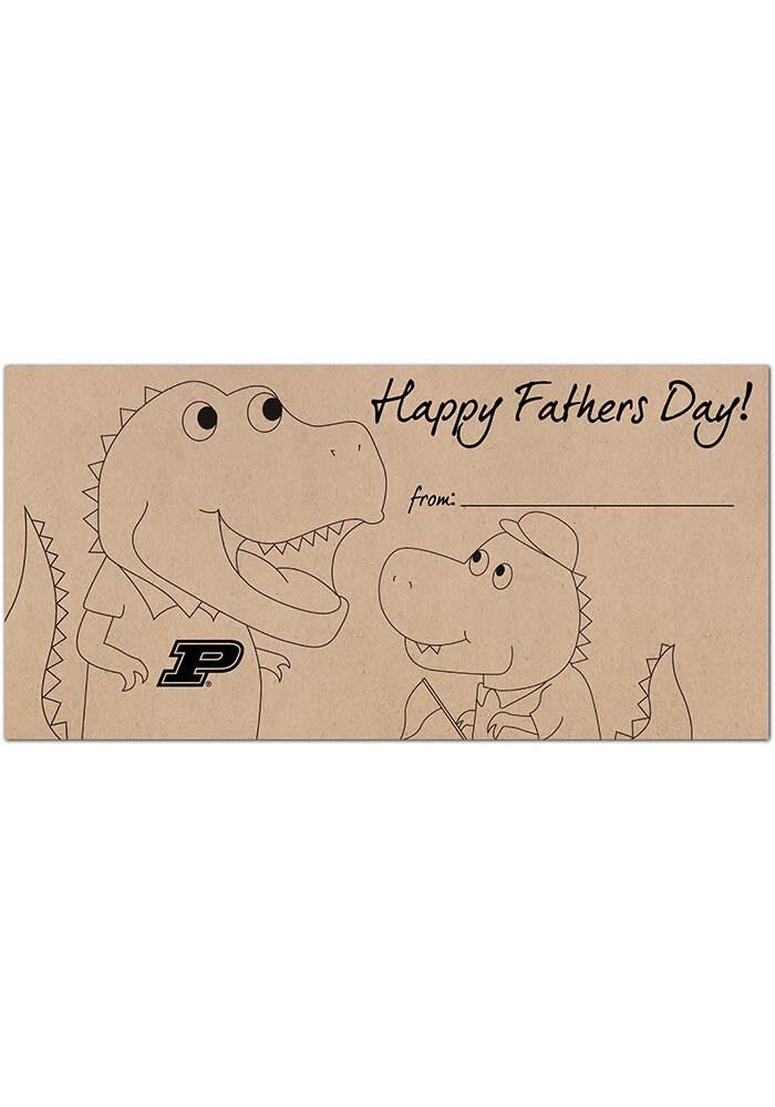 Purdue Boilermakers BLACK Fathers Day Coloring Sign - 326210139