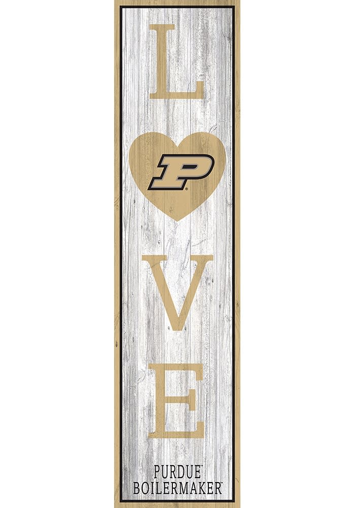 Purdue Boilermakers BLACK 24 Inch Love Leaner Sign - 326210291