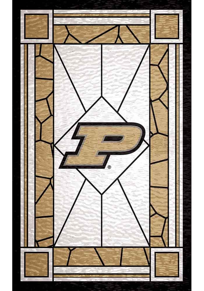 Purdue Boilermakers Stained Glass Sign BLACK - 326210309