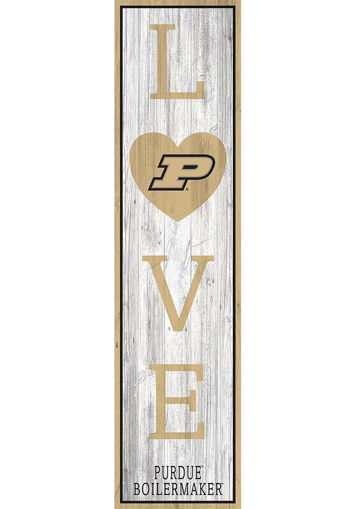 Purdue Boilermakers BLACK 48 Inch Love Leaner Sign - 326210376
