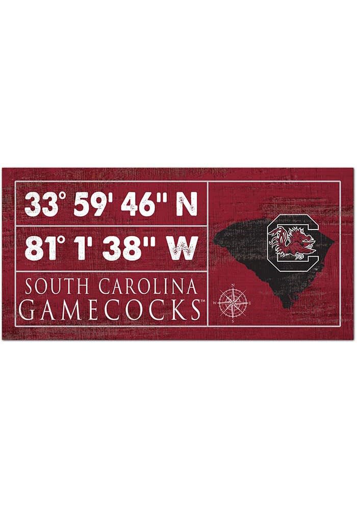 South Carolina Gamecocks Horizontal Coordinate Sign RED - 326210398
