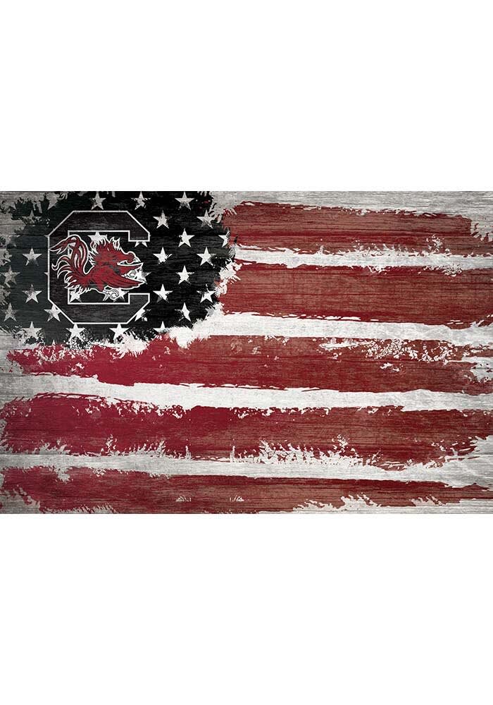 South Carolina Gamecocks Flag 17x26 Sign RED - 326210644