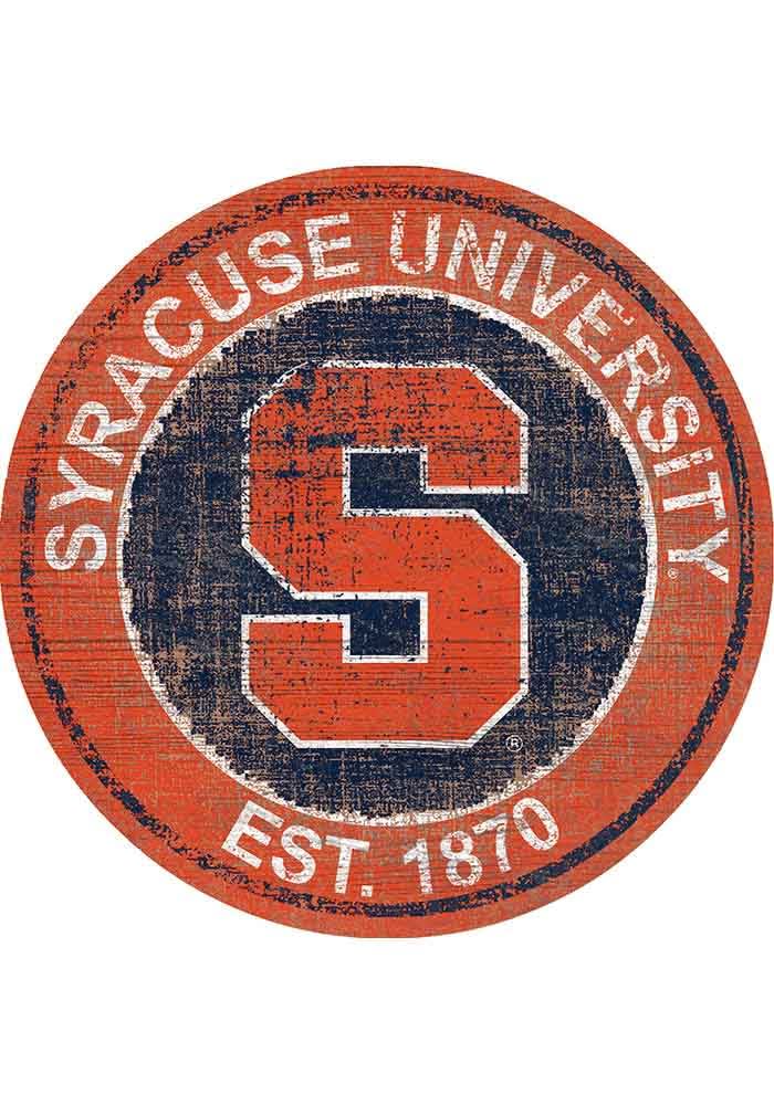 Syracuse Orange Round Heritage Logo Sign ORANGE - 326210909
