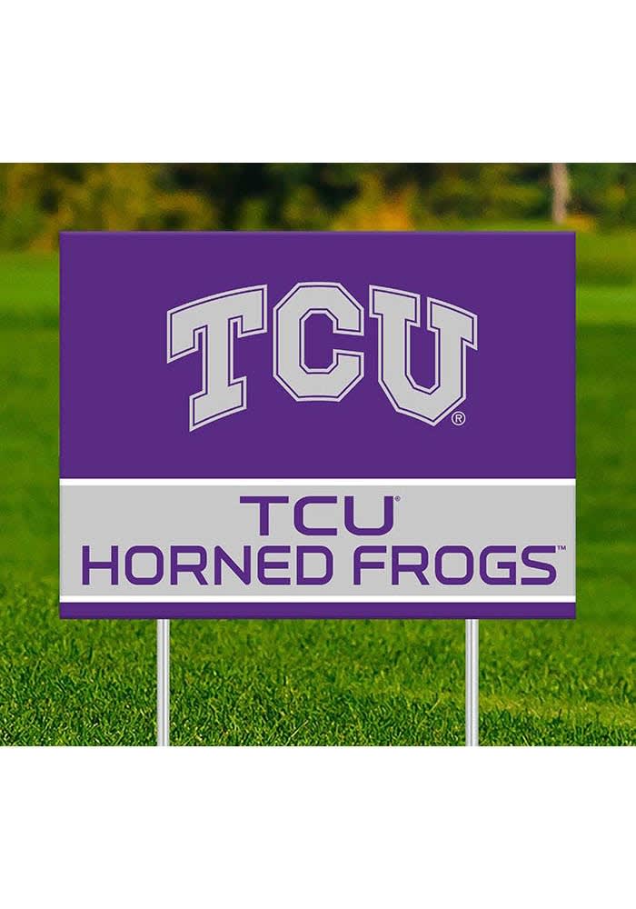 TCU Horned Frogs PURPLE Team Yard Sign - 326211066