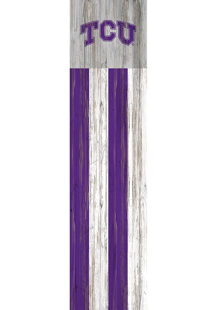 TCU Horned Frogs 24 Inch Flag Leaner Sign PURPLE - 326211100