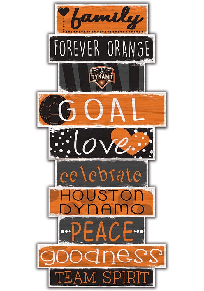 Houston Dynamo Celebrations Stack 24 Inch Sign ORANGE - 32621143