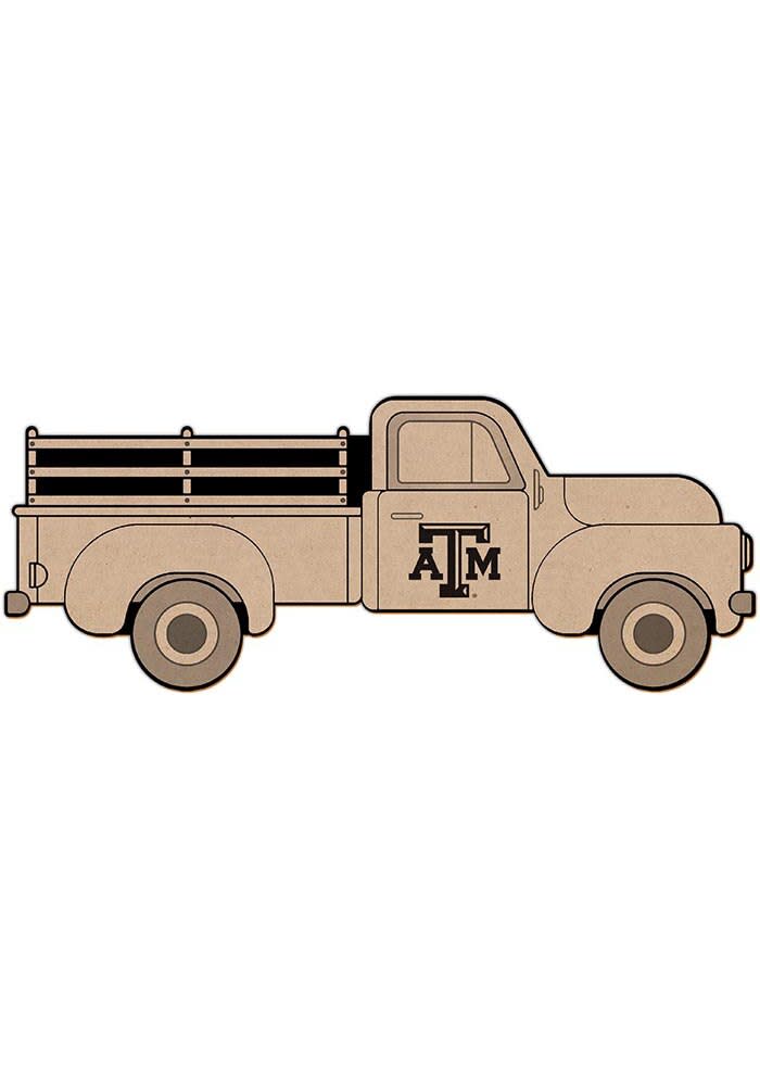 Texas A&M Aggies Truck Coloring Sign MAROON - 326211503