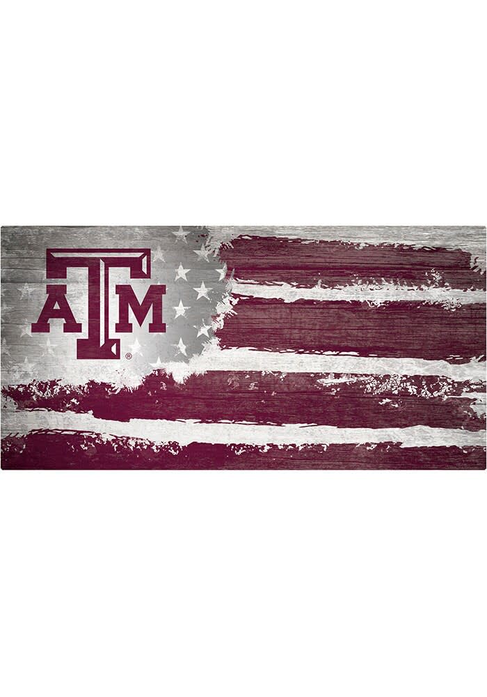 Texas A&M Aggies Flag 6x12 Sign MAROON - 326211535