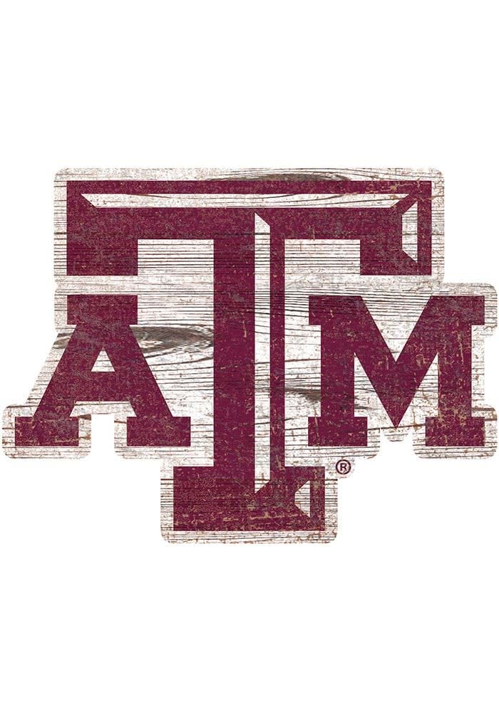 Texas A&M Aggies Team Logo 8 Inch Cutout Sign MAROON - 326211570