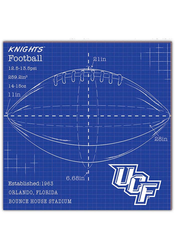 UCF Knights Ball Blueprint Sign GREEN - 326212088