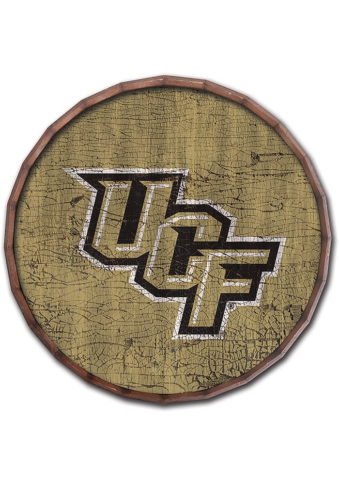 UCF Knights Cracked Color 16 Inch Barrel Top Sign GREEN - 326212283