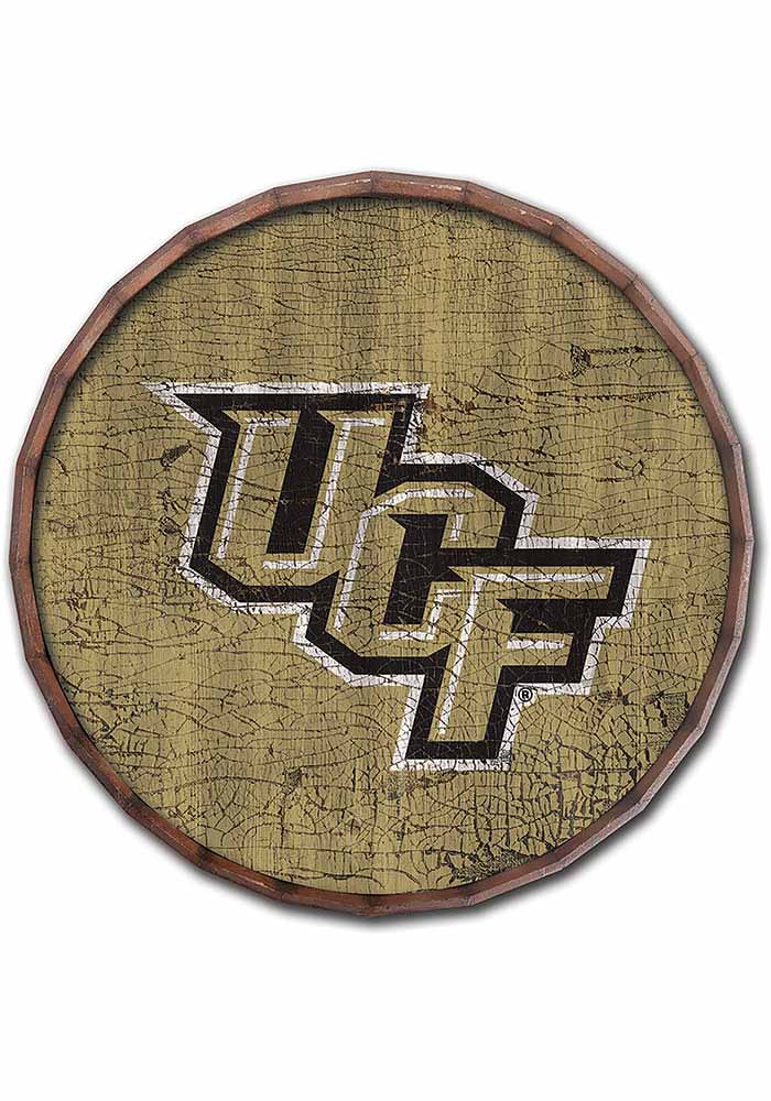 UCF Knights Cracked Color 24 Inch Barrel Top Sign GREEN - 326212299