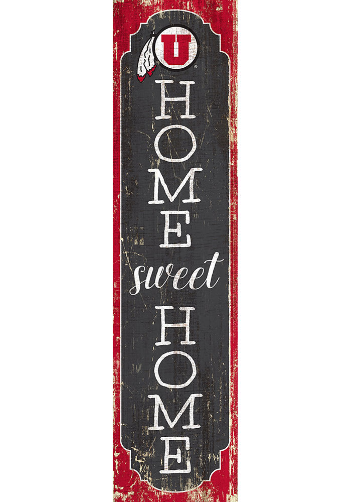 Utah Utes 48 Inch Home Sweet Home Leaner Sign Red - 326212559