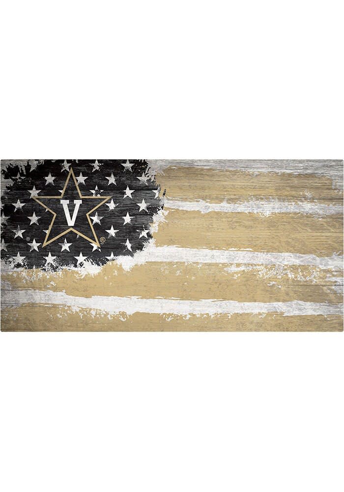 Vanderbilt Commodores Flag 6x12 Sign BLACK - 326212905