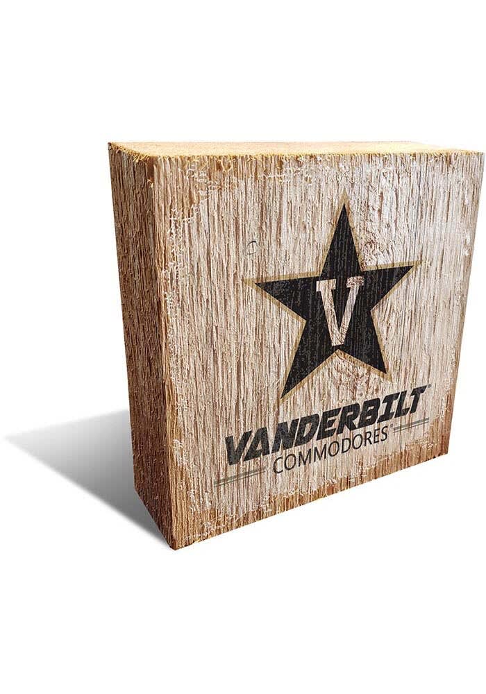 Vanderbilt Commodores Logo Block Sign BLACK - 326212964