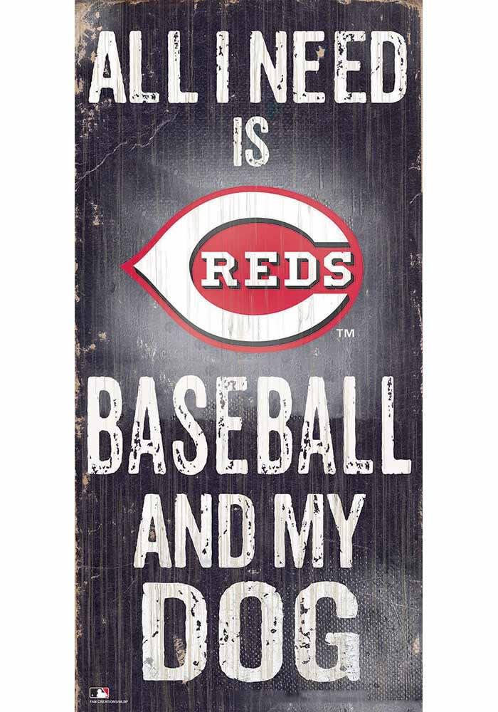 Cincinnati Reds Baseball and My Dog Sign Red - 32621363