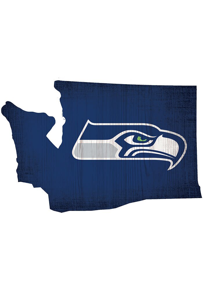 Seattle Seahawks State Cutout Sign GREEN - 326214751