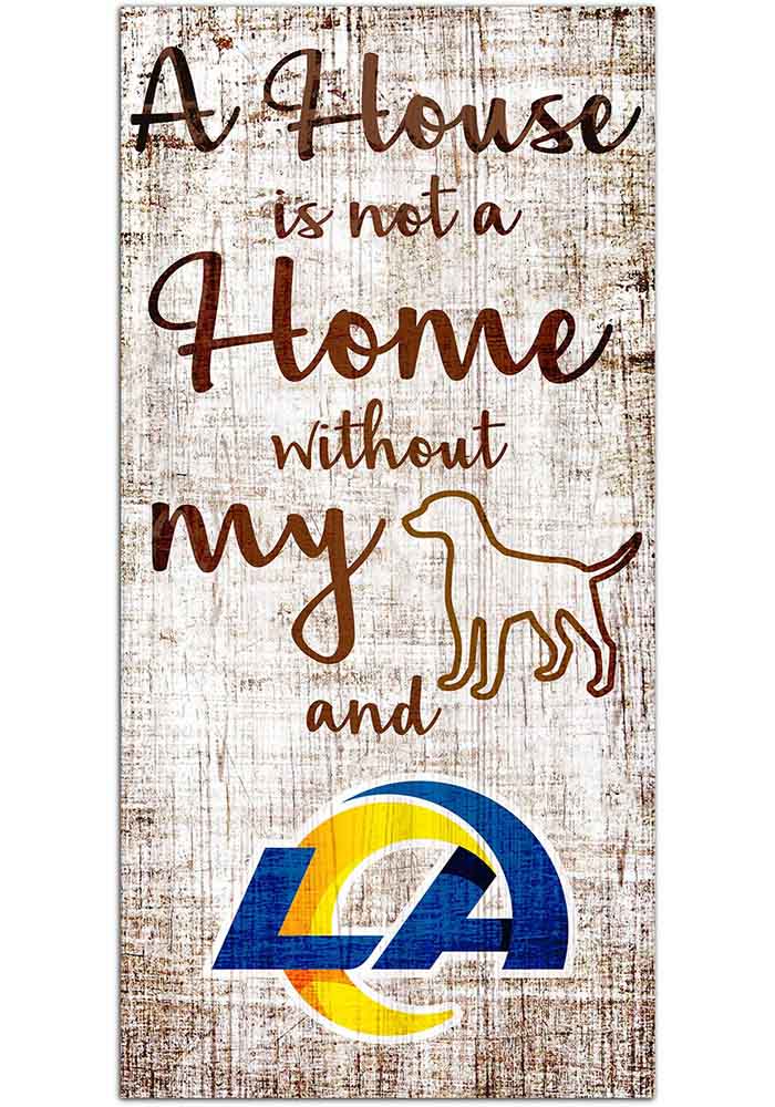 Los Angeles Rams A House is Not a Home Sign BLUE - 326214957