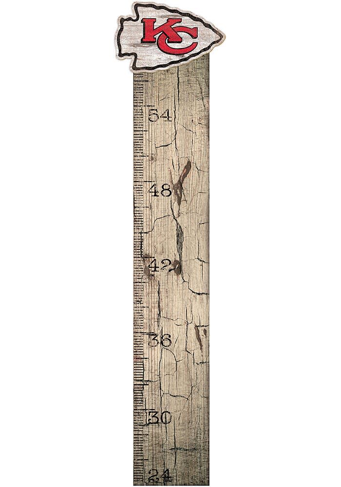 Kansas City Chiefs Growth Chart Sign Red - 326214986