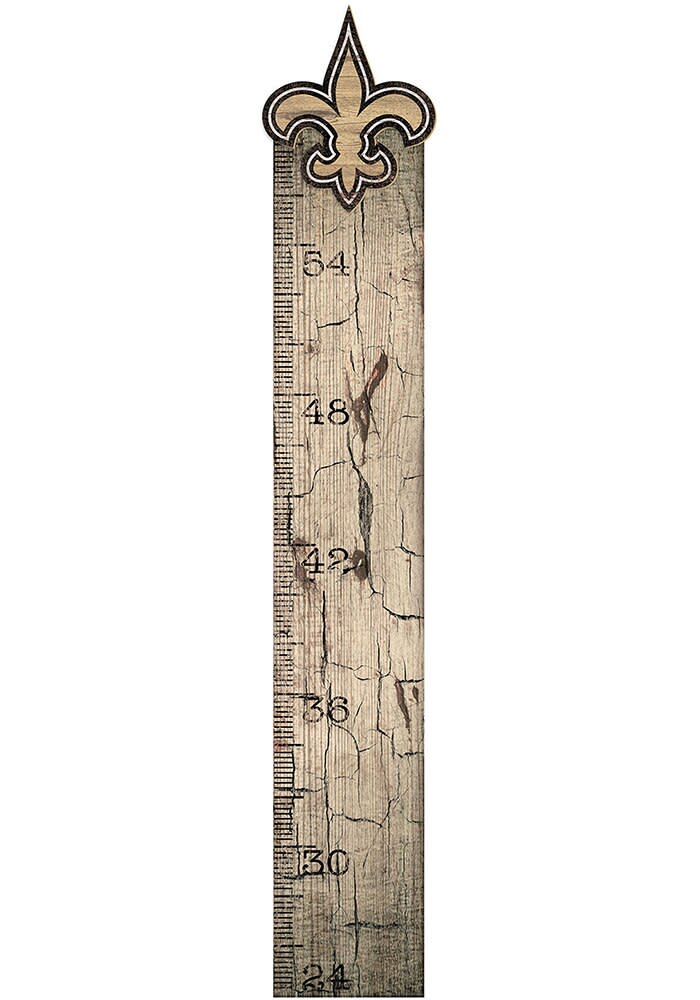 New Orleans Saints Growth Chart Sign BLACK - 326214993