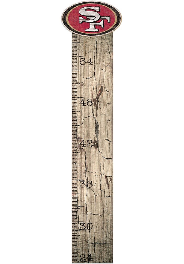 San Francisco 49ers Growth Chart Sign Red - 326214999