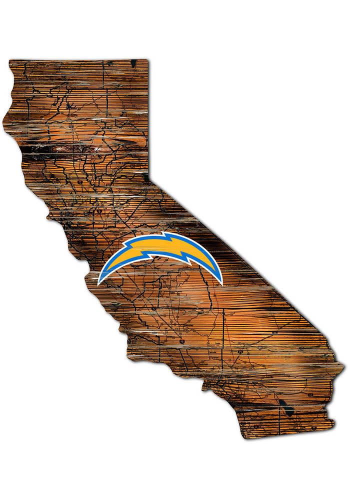 Los Angeles Chargers Mini Roadmap State Sign Blue - 326215135